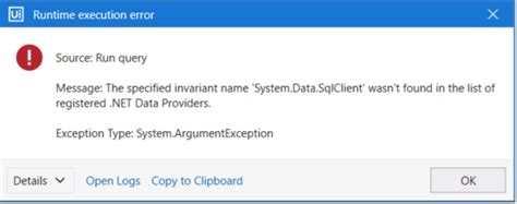 Sql Run Query Missing Provider Error Activities Uipath Community
