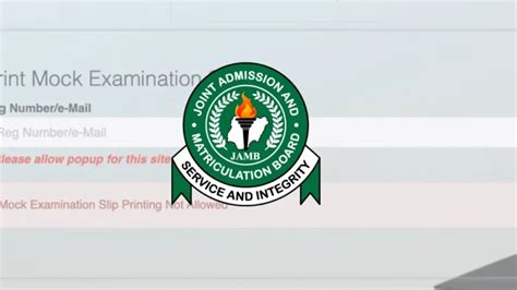 JAMB 2025 2026 Mock Examination Slip Reprinting Portal JAMB News Today 2025