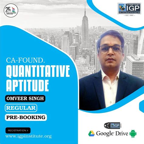 Quantitative Aptitude Ca Foundation Course For 2026 Exam