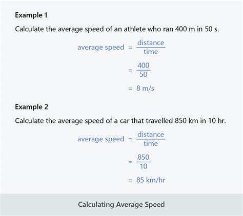 4 Calculating Average Speed Good Science
