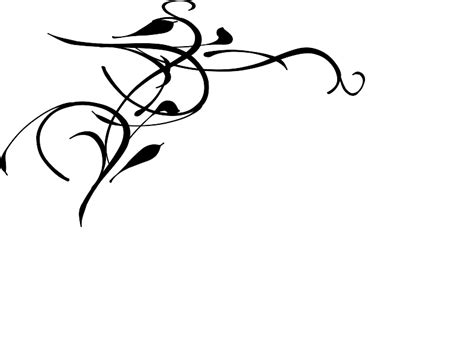 Wedding Scroll Border Clip Art