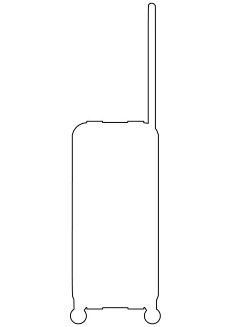 여행가방의 모양 종이모형