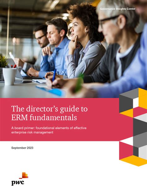 Pwc The Director S Guide To Erm Fundamentals Pdf Risk Management Risk