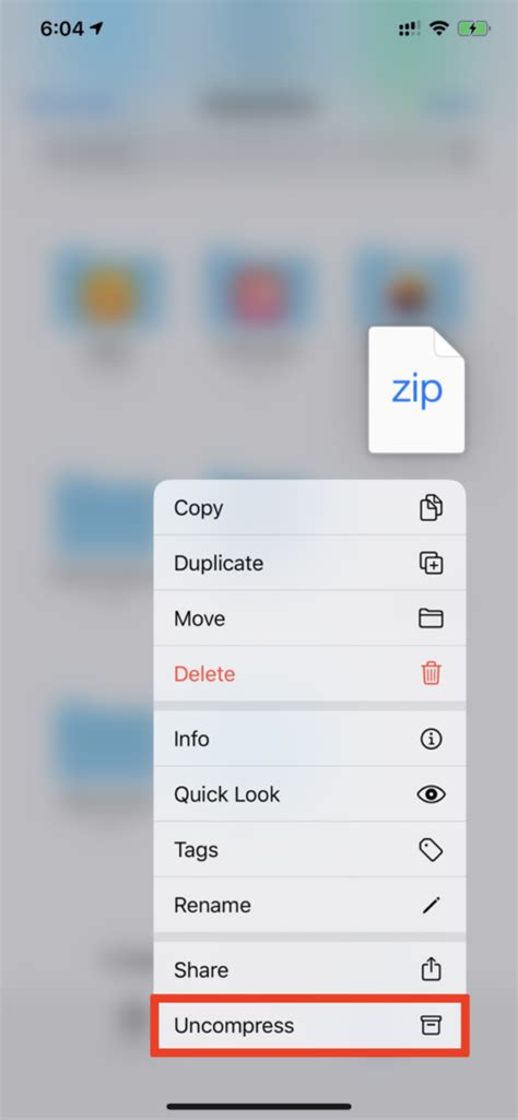 how to zip unzip files on iphone ipad running ios 13 ipados