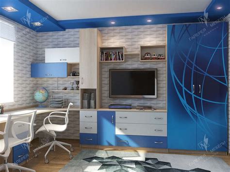 Заказать детскую мебель для двух мальчиков Детская комната для двух мальчиков Подростковая