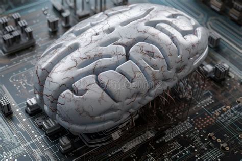 Artificial Intelligence Science Concept With Technological Ai Brain On