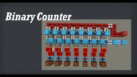 Easy Minecraft Binary Counter Binärer Zähler Youtube