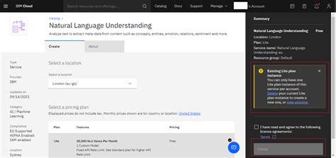 Ibm Watson Nlu Creating And Deleting Instances Quickwork Support Center