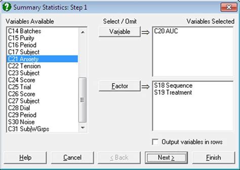 Unistat Statistics Software Descriptive Statistics Multisample Data Types