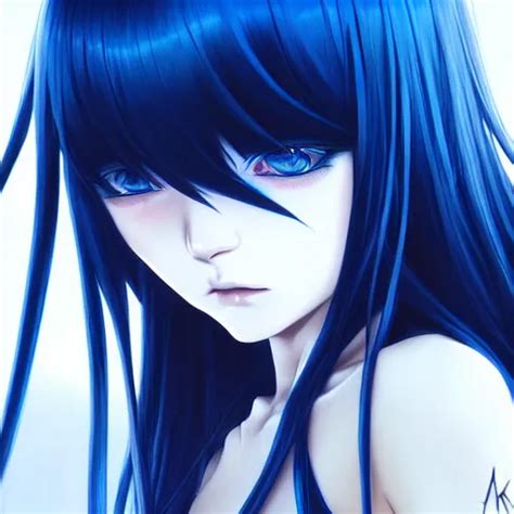 Portrait Of Beautiful Cute Goth Anime Girl In Stable Diffusion