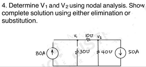 Solved 3 Determine All The Mesh Currents Using Mesh Ana