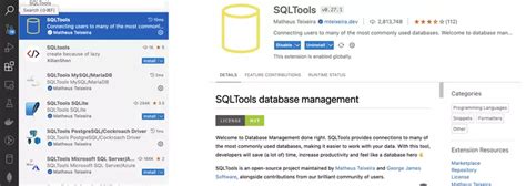 SQL Extension SQL Tool khá tiện trong visual studio code