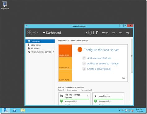 Windows 2012 Server Different Gui Levels