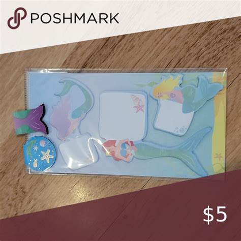 Mermaid Sticky Notes And Bookmarks Final Markdown Before Donate