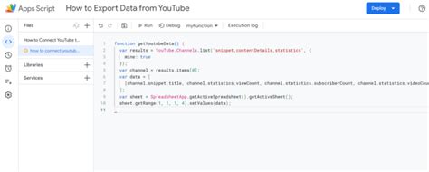 How To Connect YouTube To Google Sheets Coefficient