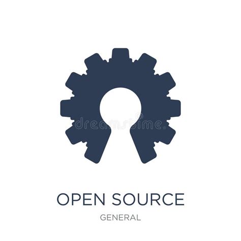 Open Source Icon Trendy Modern Flat Linear Vector Open Source I Stock Vector Illustration Of