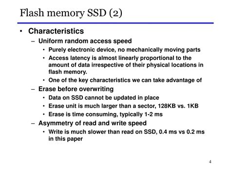 Ppt A Case For Flash Memory Ssd In Enterprise Database Applications