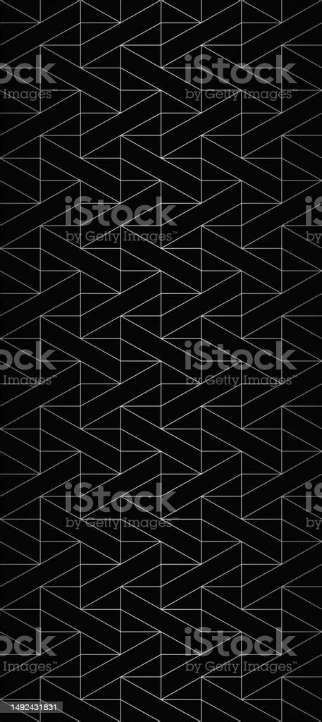 Elegant Geometric Seamless Pattern Stylish Triangular Grid Texture
