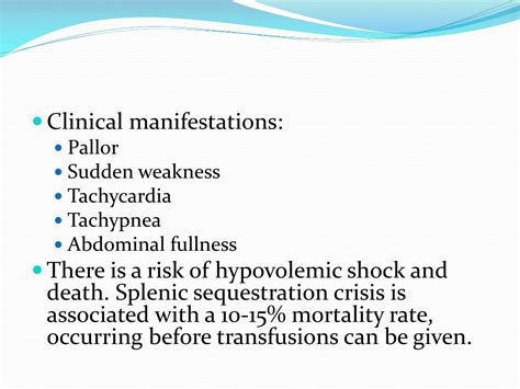 Ppt Understanding Splenic Sequestration In Sickle Cell Disease