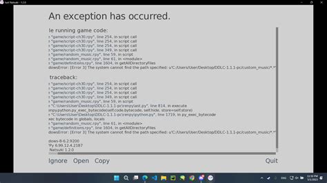 Bug Report Gamescript Ch30rpy Line In Script Call