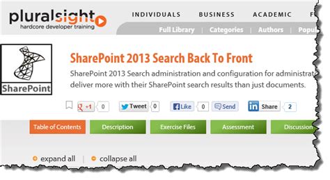 sharepoint 2013 search course on pluralsight ableblue llc