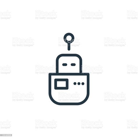 로봇 아이콘입니다 얇은 선형 로봇은 인공 지능 컬렉션에서 흰색 배경에 격리 된 아이콘을 윤곽선 라인 벡터 사인 웹 및 모바일 기호 과학에 대한 스톡 벡터 아트 및 기타