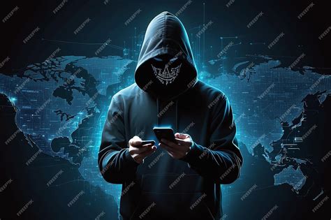 Premium Photo Darkweb Darknet And Hacking Concept Hacker With Cellphone Man Using Dark Web