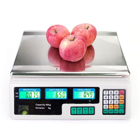Zimtown Digital Weight Price Scale 88LB 40KG Computing Food Meat Scale