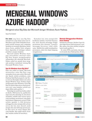 Mengenal Windows Azure Hadoop PDF