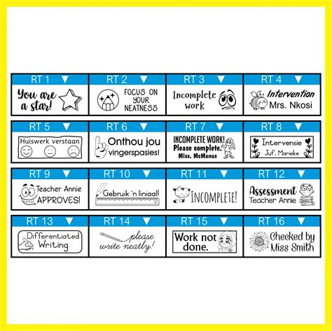 Rectangular Text Stamp