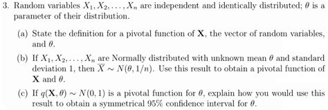 Answered Random Variables X1 X2 Xn Are Bartleby