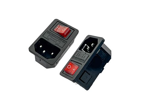 AC Socket V With Indicator Switch A Inlet Plug Connector OKYN A OKYSTAR