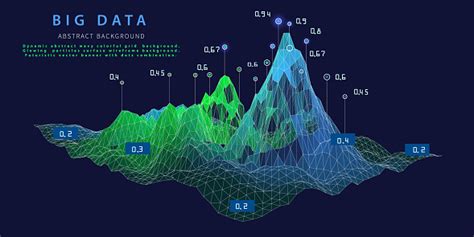 Abstract Analytical Background With Wireframe Algorithm Analyze Data On Blue Quantum