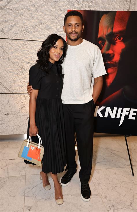 Kerry Washington And Nnamdi Asomugha At The Knife Special Screening At