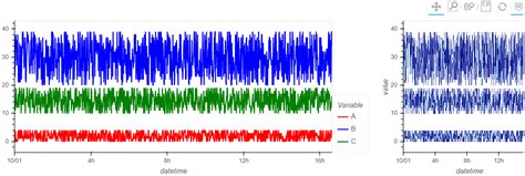 python timeseries with multiple colors and legend using datashader
