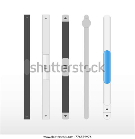 Scroll Bars Vector Web Ui Scroll 스톡 벡터로열티 프리 776859976