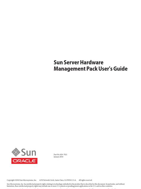 Oracle Hardware Management Userguide Pdf Operating System Server Computing