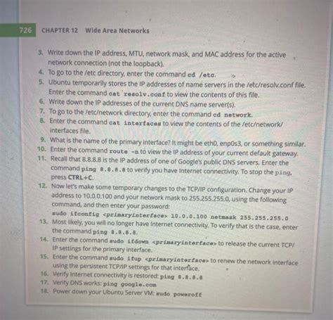 Solved Project Configure TCP IP In Ubuntu Server In Chegg