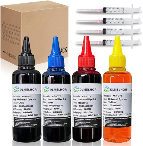 Amazon Com Universal Dye Ink Refill Kit For Hp Canon Epsn Brother Lexmark Samsung Dell Kodak