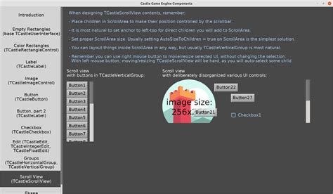 User Interface Manual Castle Game Engine