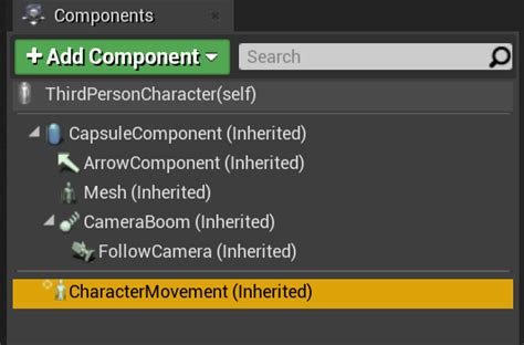 Character Movement Component Unreal Engine 427 Documentation Epic Developer Community