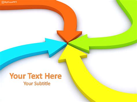 Free Connecting Arrows PowerPoint Template Download Free PowerPoint PPT