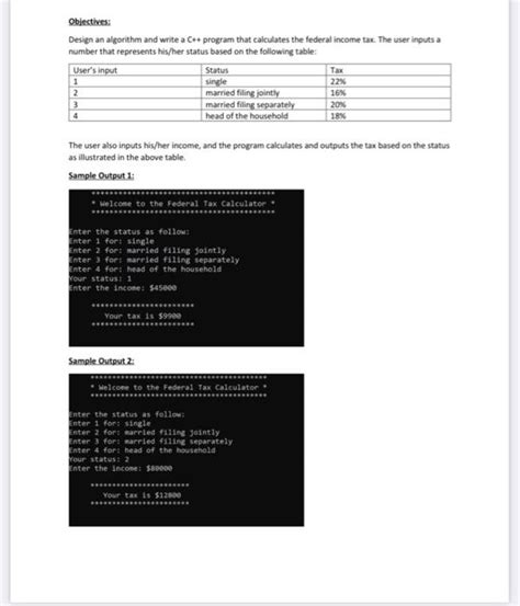 Solved Objectives Design An Algorithm And Write A C
