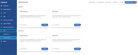Call Events — Didww Documentation