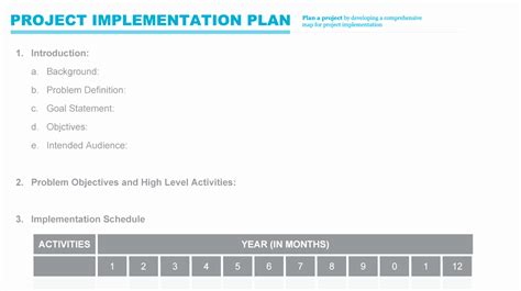 High Level Project Plan Template Awesome Implementation Plan Shooters Journal