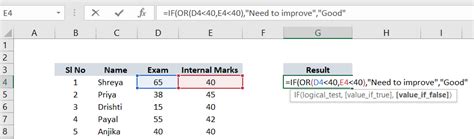 Excel If Function