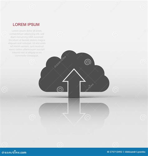 Vector Cloud Icon In Flat Style Cloud Sign Illustration Pictogram Stock Vector Illustration