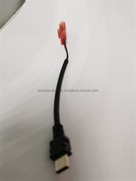 Type C To Insulated Female Spade Terminal Cable Assembly Extender Cable And Type C