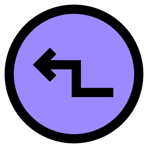 Zigzag Arrow Generic Outline Color Icon