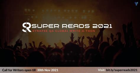 Prachi Dahibhate On Linkedin Super Reads 2021 Synapse Qa